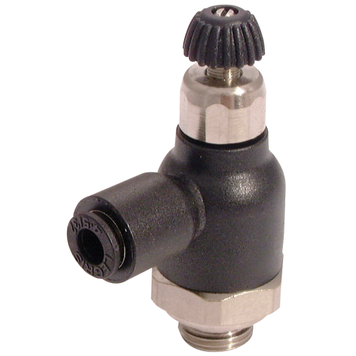 Compact 90° Manual Flow Controllers, Parker Legris - Uni-Directional t